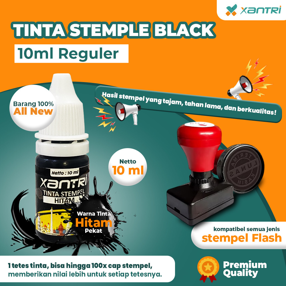 Jual Xantri - Tinta Stempel Xantri Ink Stamp Kapasitas Ink 10ml All ...