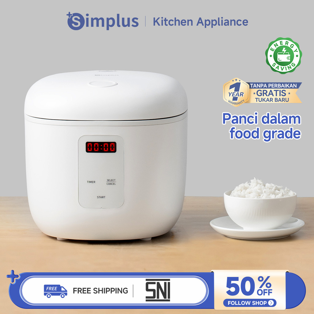 Jual Simplus Rice Cooker 2LPanci food-grade anti lengket Panci Listrik ...