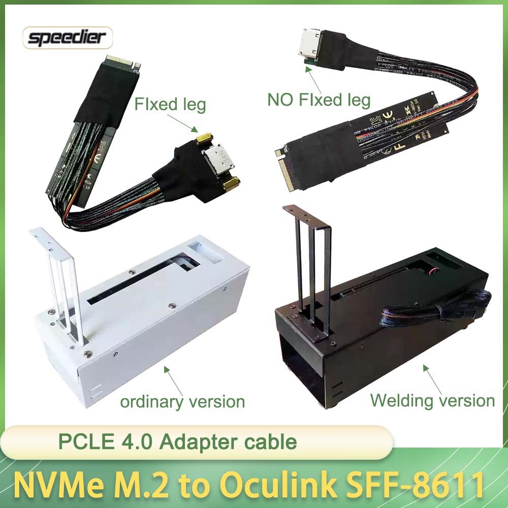 Jual NVMe M.2 To Oculink SFF-8611 SFF-8612 Female Socket PCIe 4.0 ...