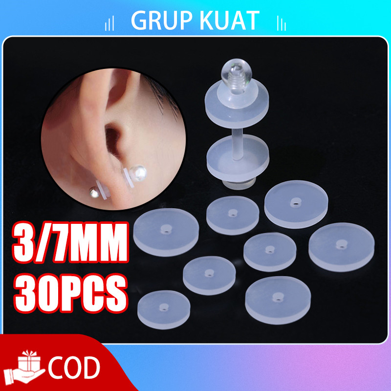 Jual Paket 30 Buah Pencegah Keloid Silicone Piercing Disc Anti ...