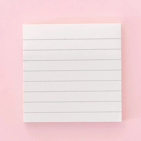 Jual Sticky Notes Polos Model Standar Perekat Kuat Isi 80 Lembar ...