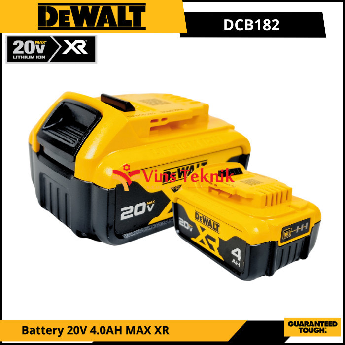 Jual DEWALT DCB182 Baterai Cordless Battery LI-ion 20V 4.0AH DCB 182 ...