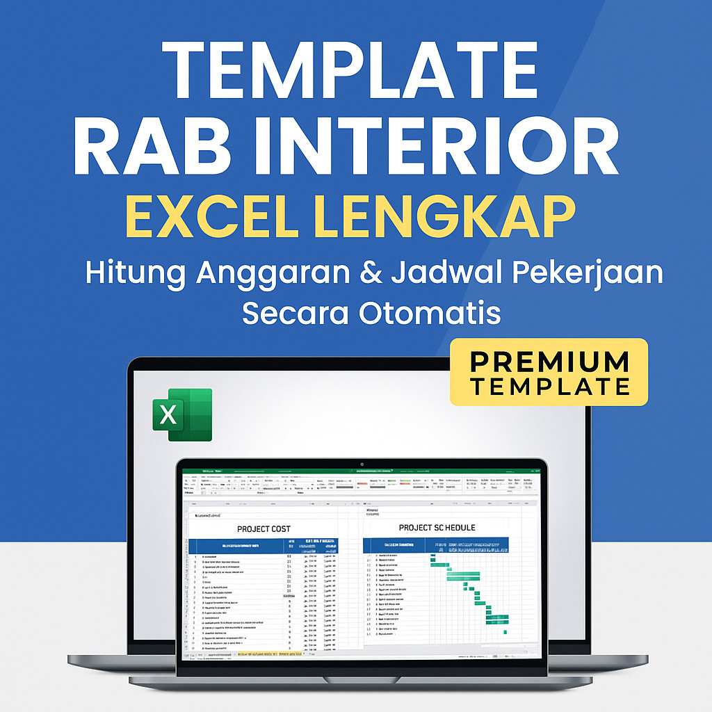 Jual Template RAB Interior Excel – Format Lengkap Siap Pakai untuk ...