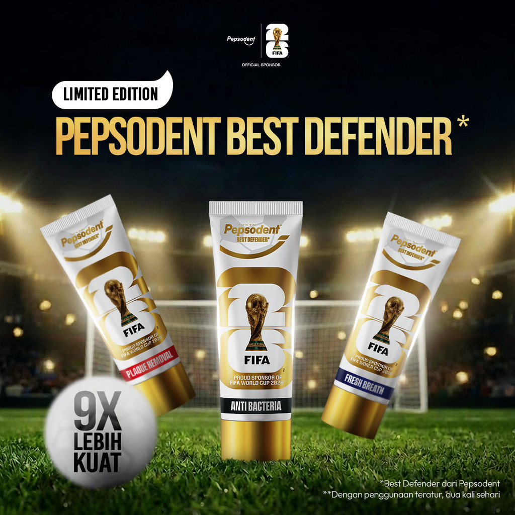 Jual [LIMITED EDITION] Pepsodent Toothpaste Best Defender - FIFA World ...