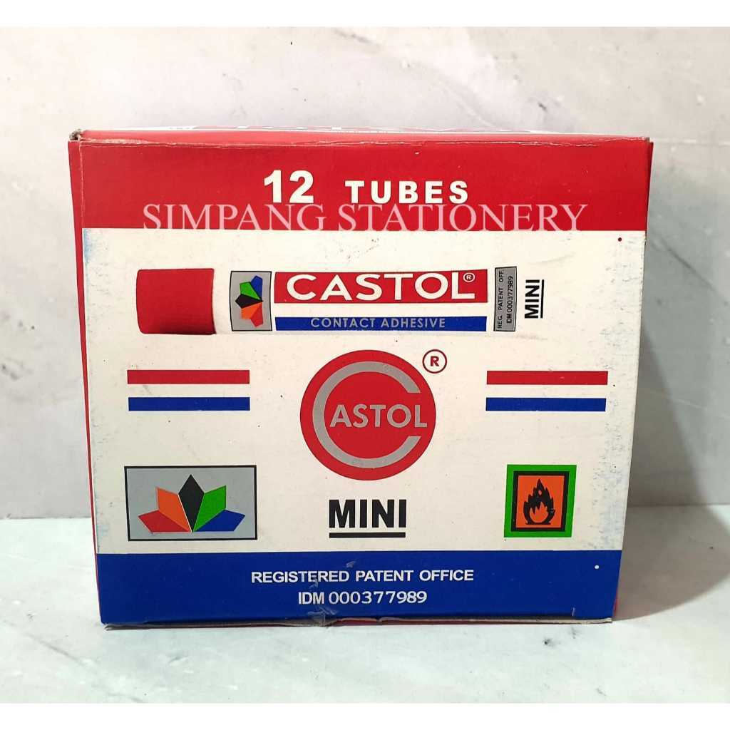 Jual castol mini 14 cc 1 box LEM CASTOL MINI 14CC ORIGINAL ! 1 LUSIN ...