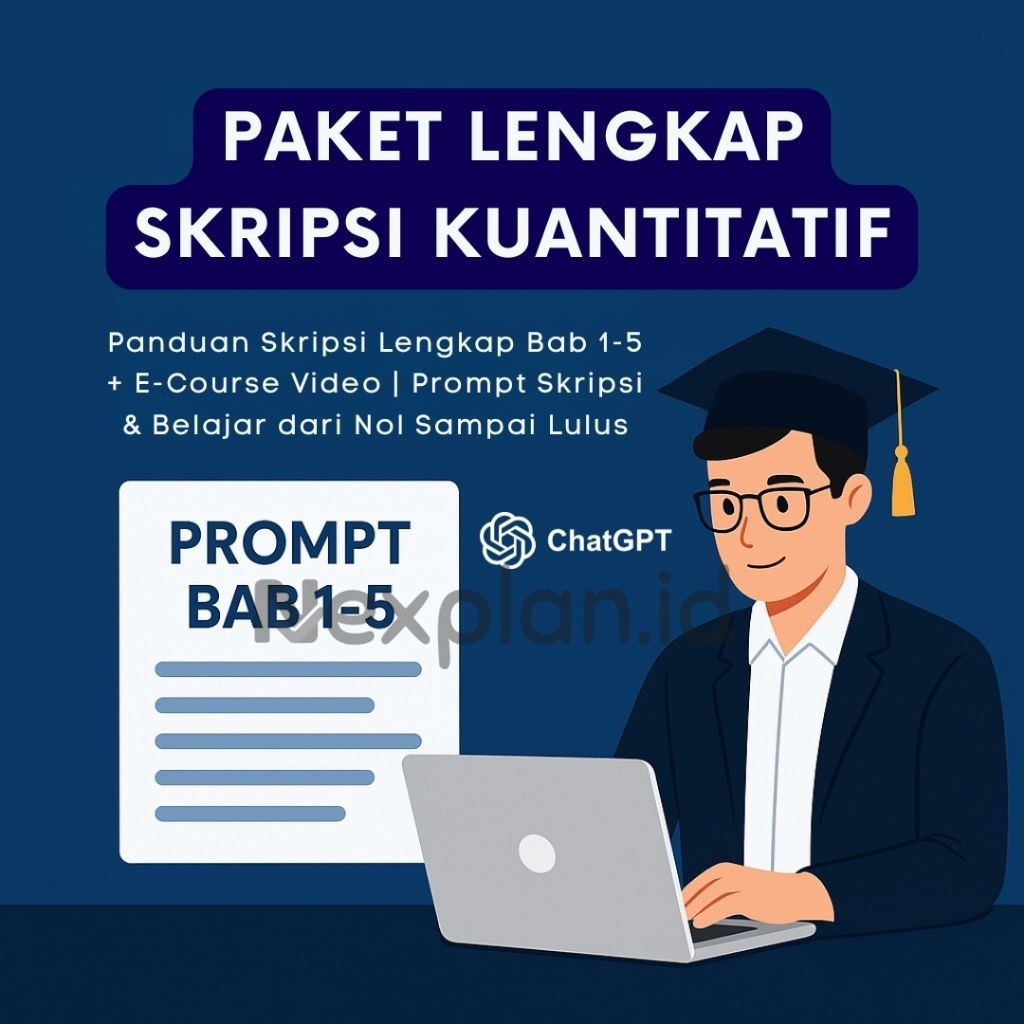 Jual Full Materi Prompt Skripsi Kuantitatif Lengkap BAB 1-5 + Judul ...