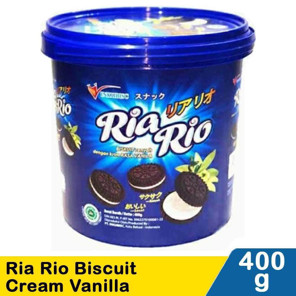 Jual INKUBISC RIA RIO BISCUIT CREAM VANILLA 400g | Shopee Indonesia