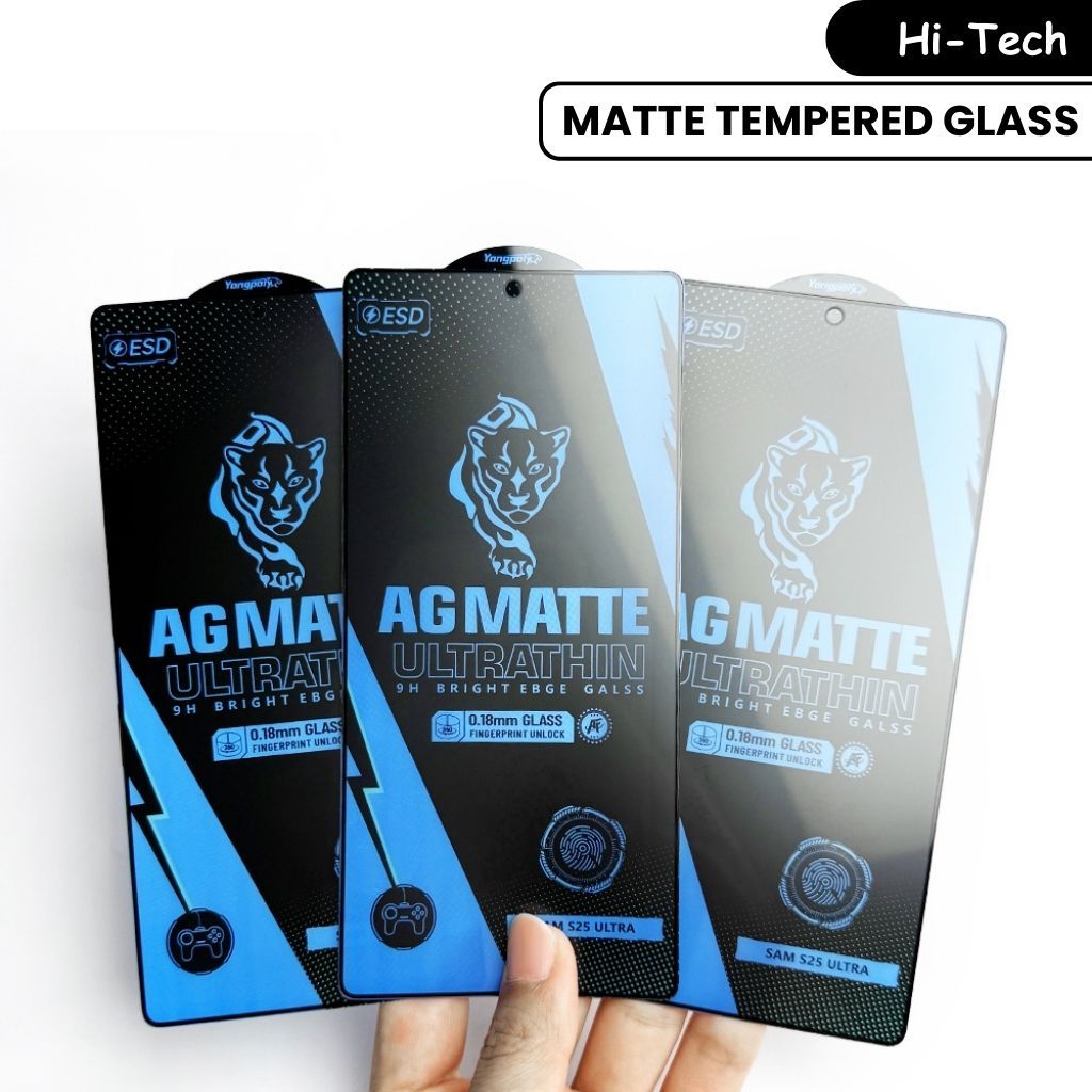 Jual HI-TECH ANTIGORES MATTE TEMPERED GLASS S24 S24+ S24 Ultra S25 S25 ...