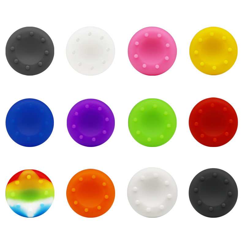 Jual Non-slip Silicone Analog Joystick Thumb Stick Grip Cap for PS2 PS3 ...