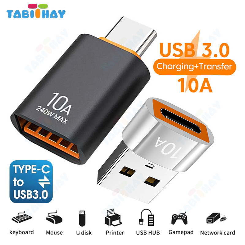 Jual USB to Type C Adapter OTG Fast Charging High Speed Data Transfer ...