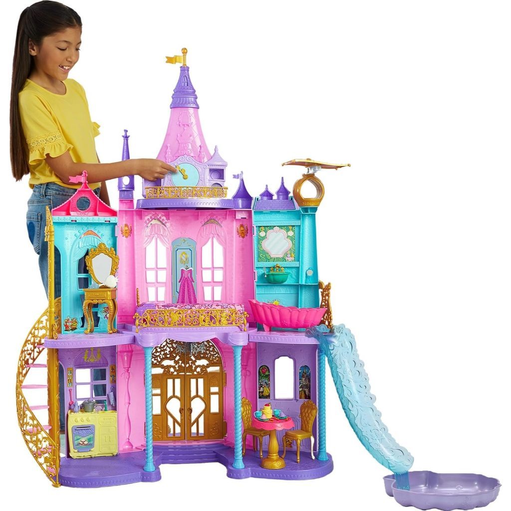 Jual Mattel Disney Princess Toys, Ultimate Castle 4 Ft Tall with Lights ...
