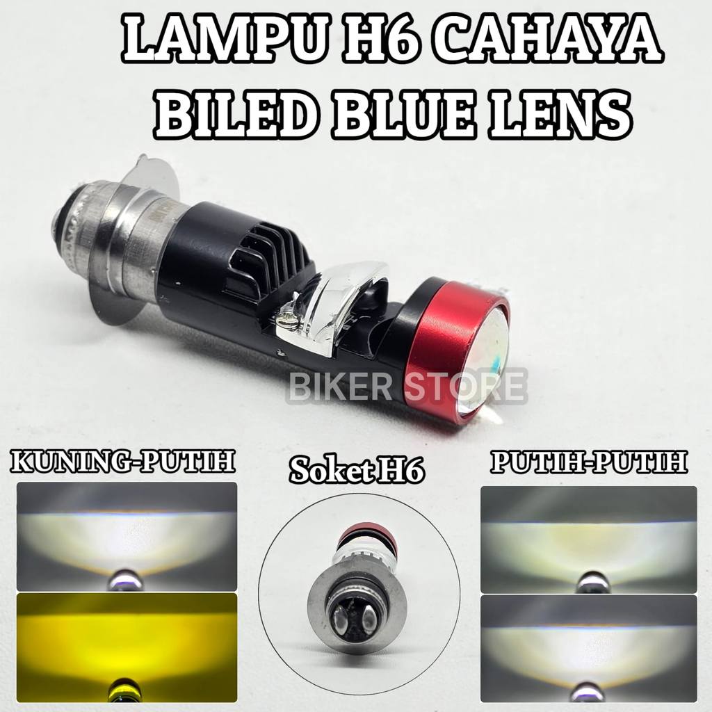 Jual LAMPU H6 LASER PROJECTOR MINI BILED BLUE LENS | Shopee Indonesia