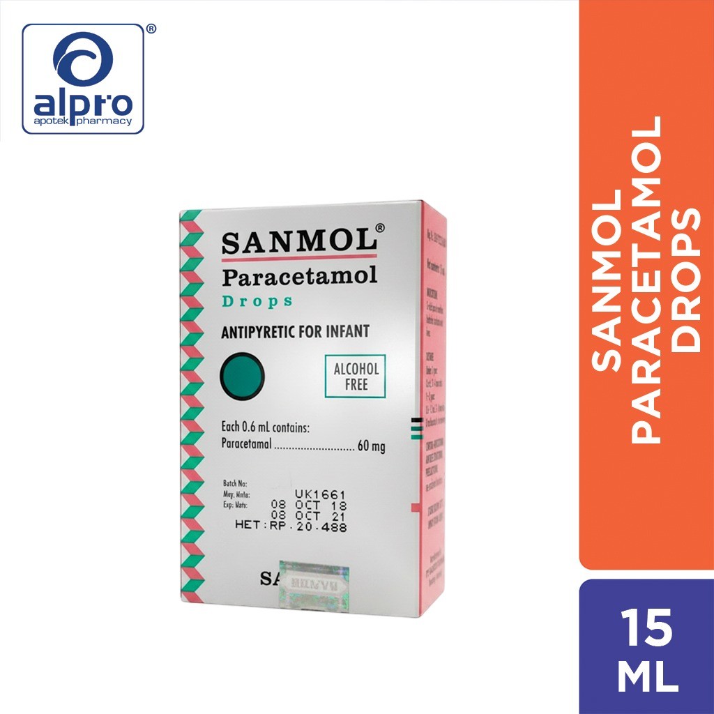 Jual Sanmol Paracetamol Drop 15 ML | Shopee Indonesia