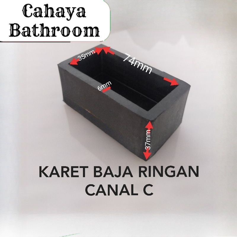 Jual CHB Karet Kaki Baja Ringan Canal C 35x75 Datar | Karet Elastis ...