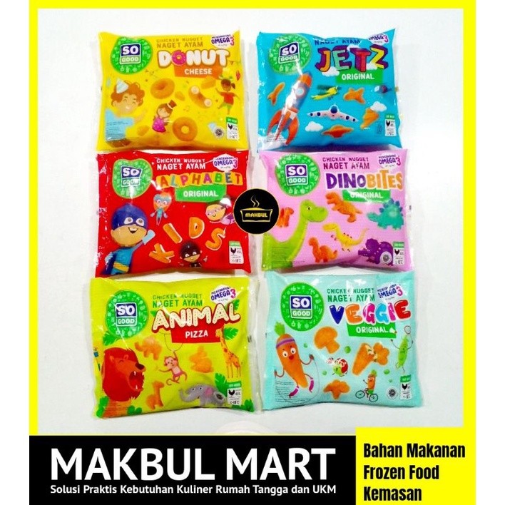 Jual So Good Nugget / Naget Ayam Alphabet, Jetz, Dinobites Original ...