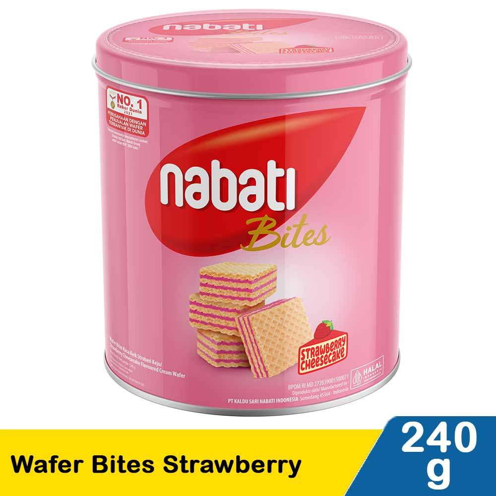 Jual NABATI WAFER BITES STRAWBERRY 240g | Shopee Indonesia