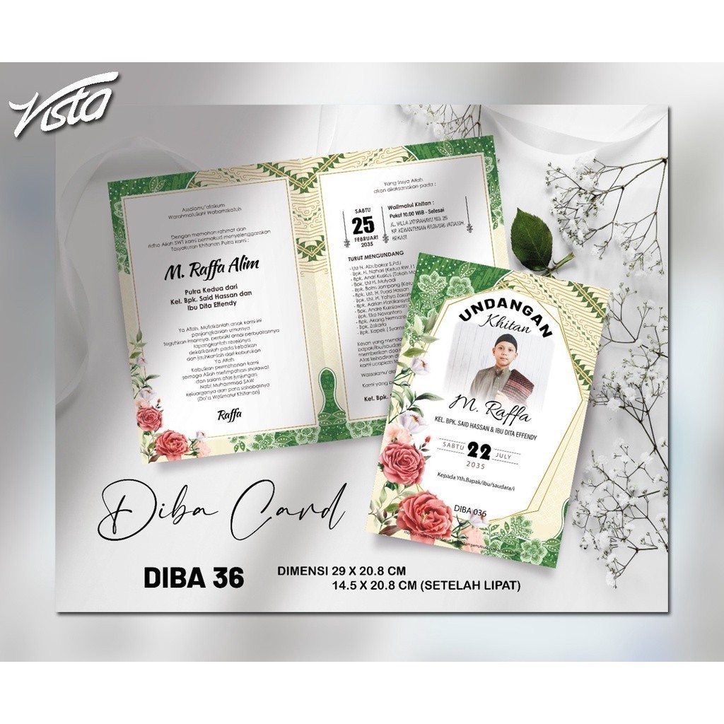 Jual Blangko Undangan Diba Card 34 (Blangko Center) | Shopee Indonesia