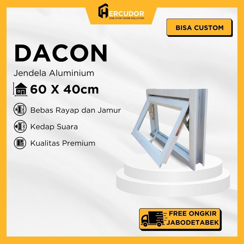 Jual DACON - Jendela Aluminium DACON 3" 60x40 - Boven Jungkit | Shopee ...