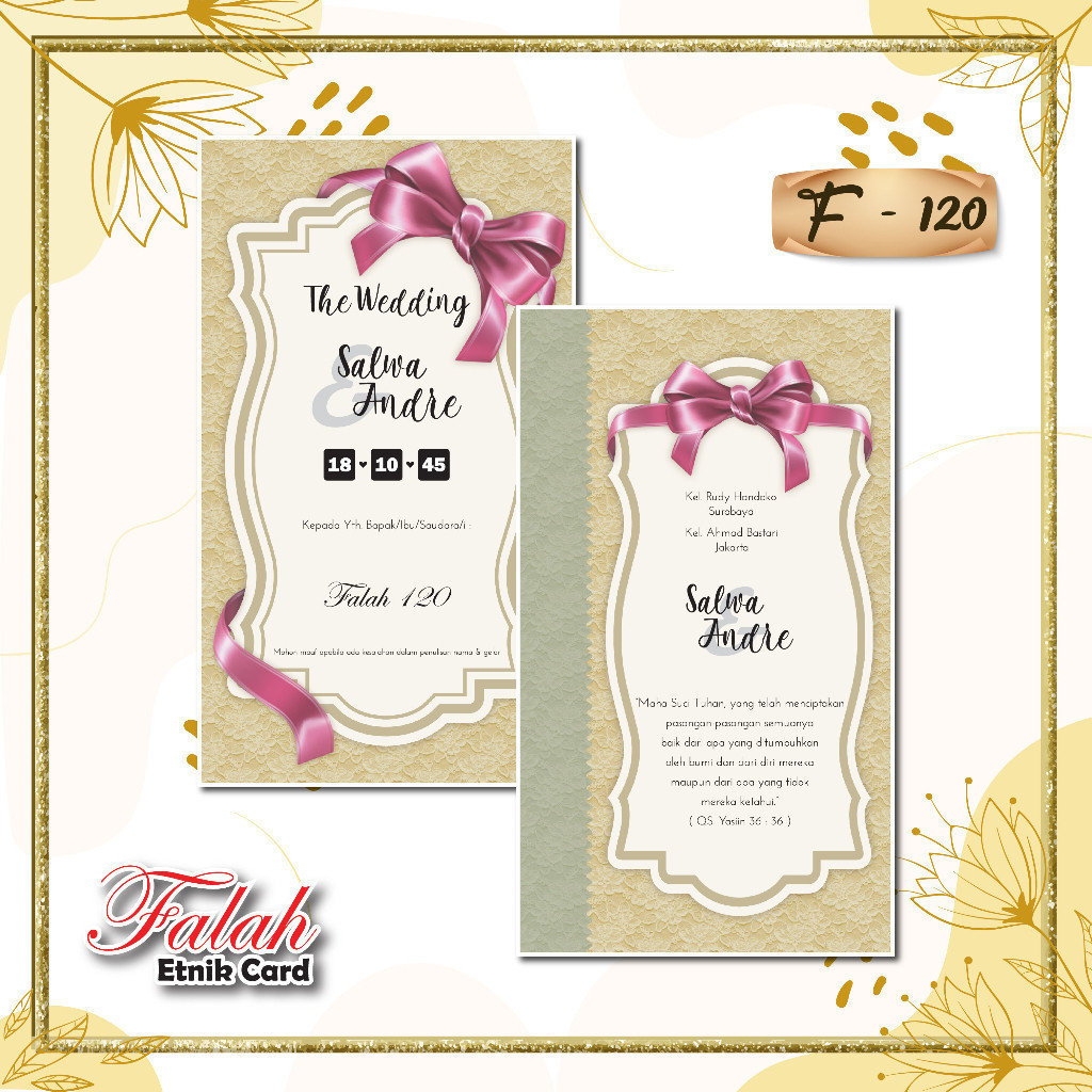 Jual Blangko Undangan Falah Kode F 120 (Blangko Center) | Shopee Indonesia