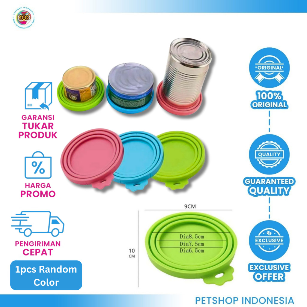 Jual Penutup Makanan Kaleng 3In1 Silicone - Tutup Can Food Multi Ukuran ...