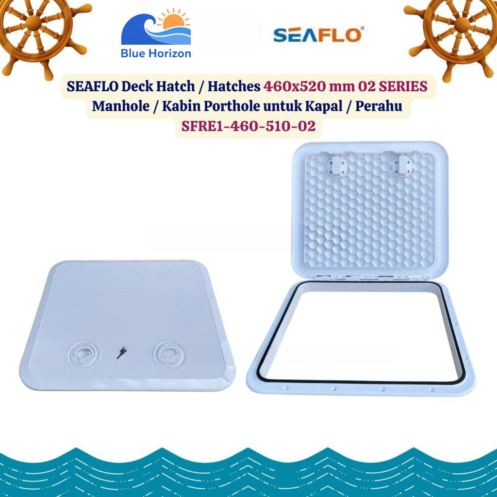 Jual SEAFLO Deck Hatch / Hatches 460x520 mm 02 SERIES Manhole / Kabin ...