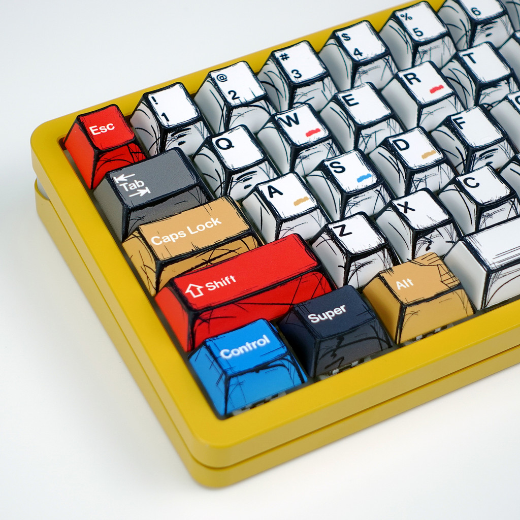 Jual KBy Japanese Magan Keycap Hangul PBT erry Profile Alice 60 Keycaps ...