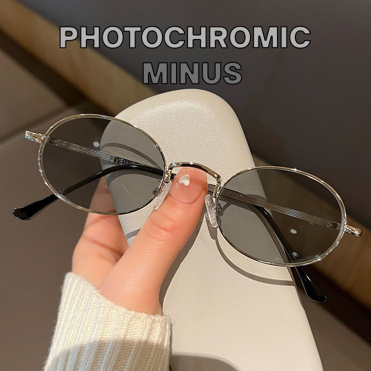 Jual Kacamata Minus Fotokromik SC-75522 Fashion Korea Retro Anti Blue ...