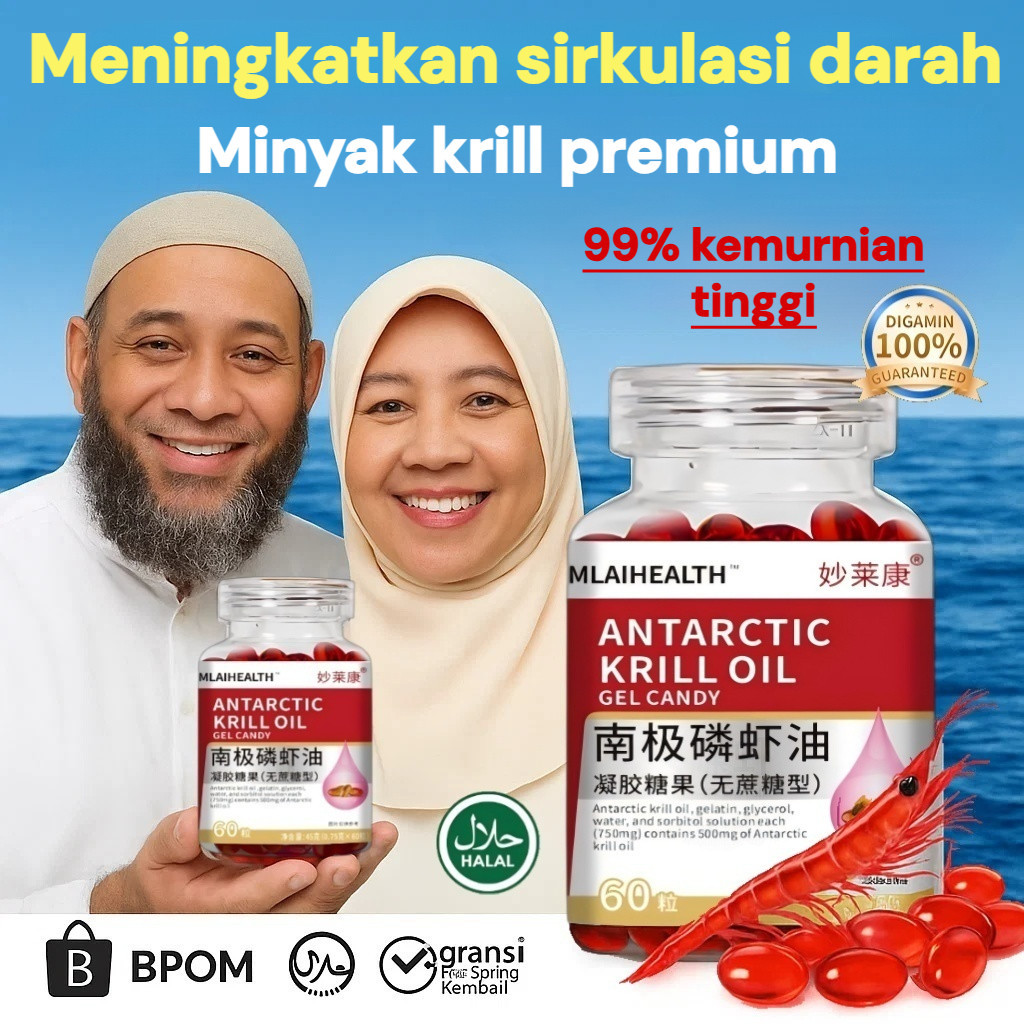 Jual [ COD ] Minyak Krill Antartika/ Minyak Ikan Omega 3-60 Kapsul ...