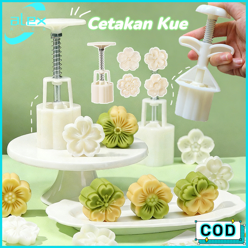 Jual 30/50g Bunga Sakura Bentuk Kue Cetakan Kue Bulan Berbentuk Bunga ...
