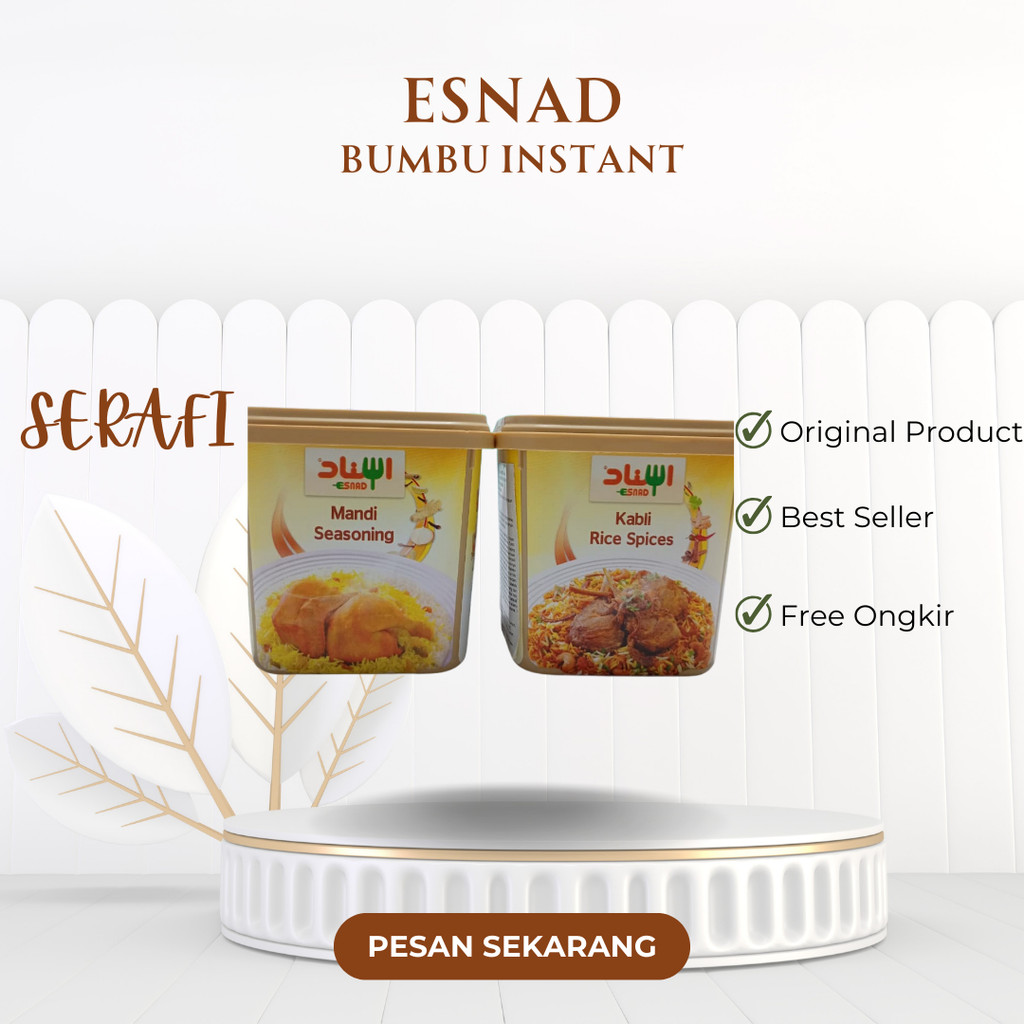Jual ESNAD BUMBU INSTAN NASI KEBULI DAN NASI MANDHI 108G | Shopee Indonesia