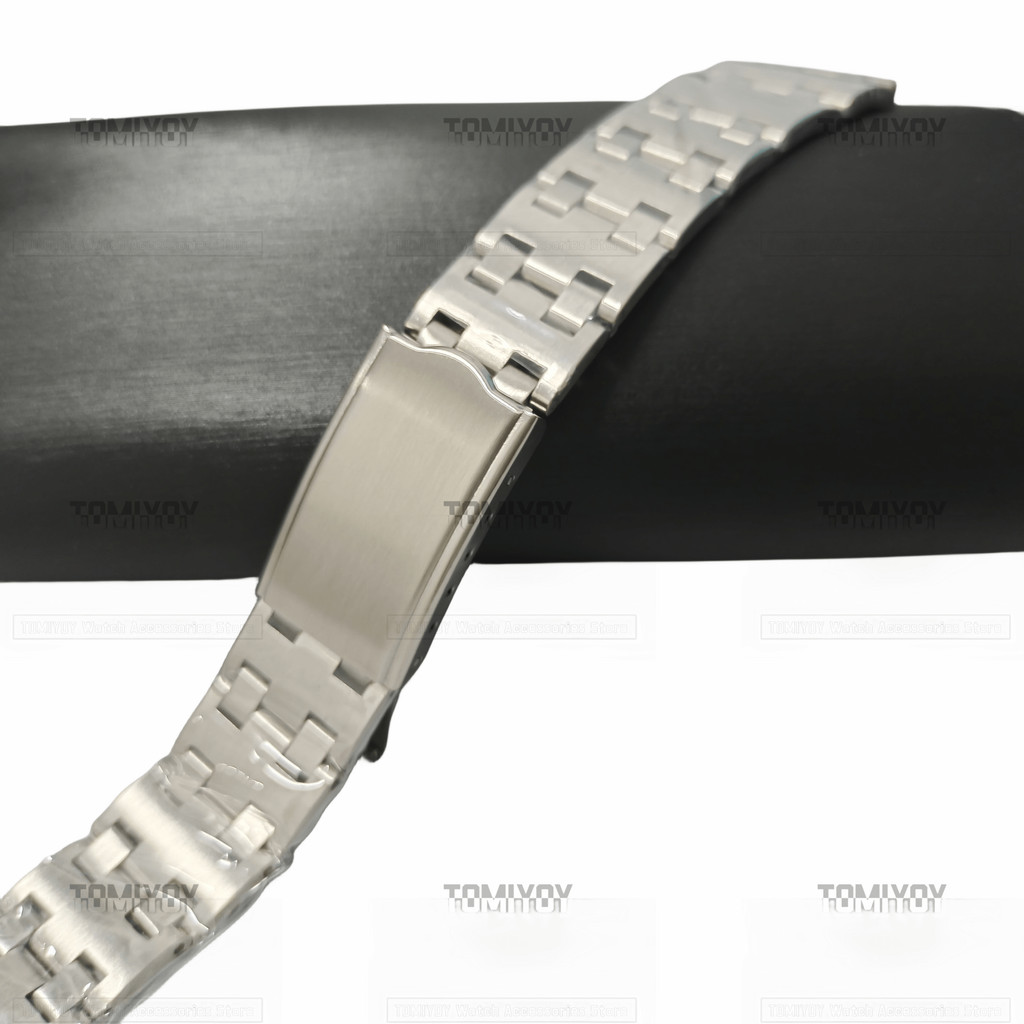 Jual vintage Silver Flat End brush Wat band Strap solid Bracelet Fit ...