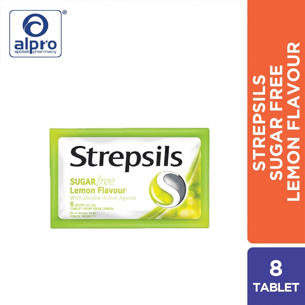 Jual Strepsils Sugar Free Lemon 1X8Sachet | Shopee Indonesia