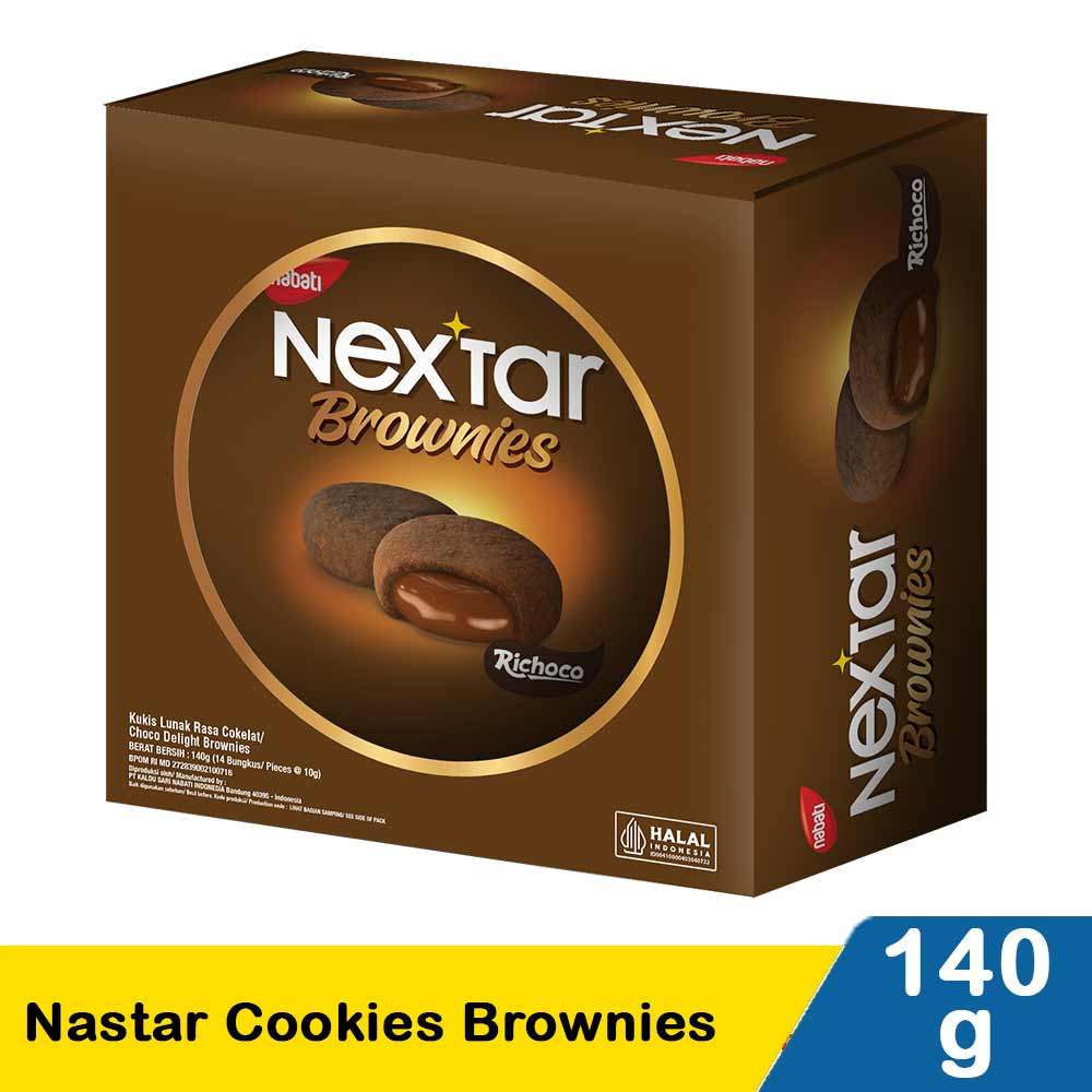 Jual NEXTAR NASTAR COOKIES BROWNIES 140g | Shopee Indonesia
