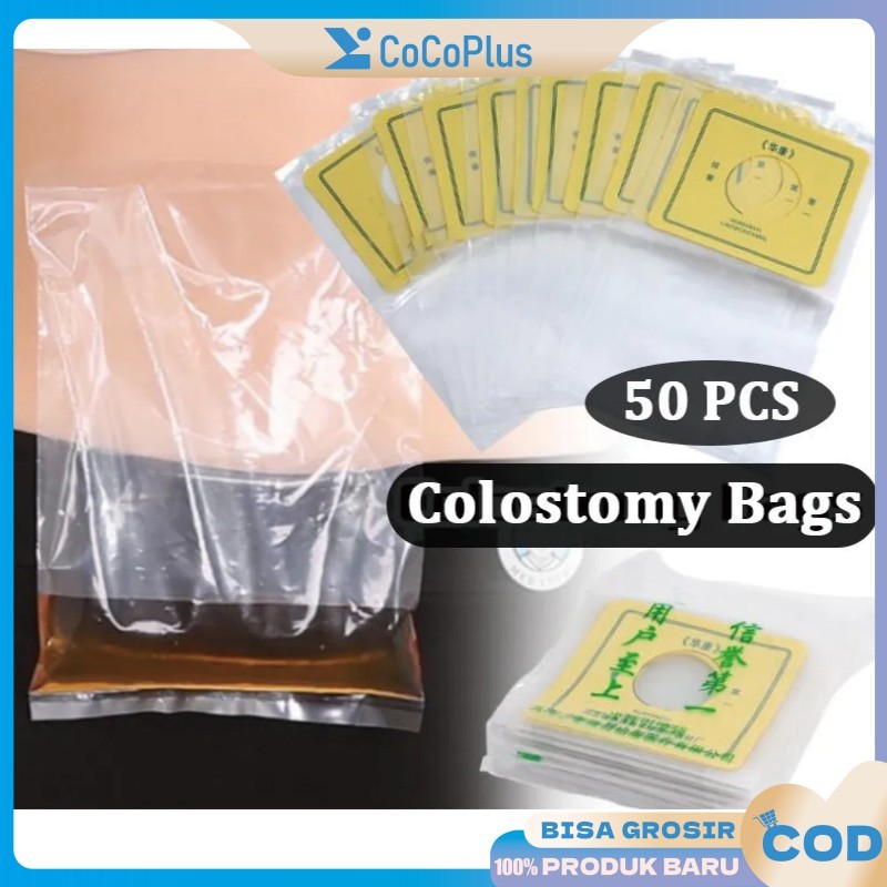 Jual 50PCS/Set Medical Ostomy Pouch 6CM One-Piece Cut To Fit Untuk ...