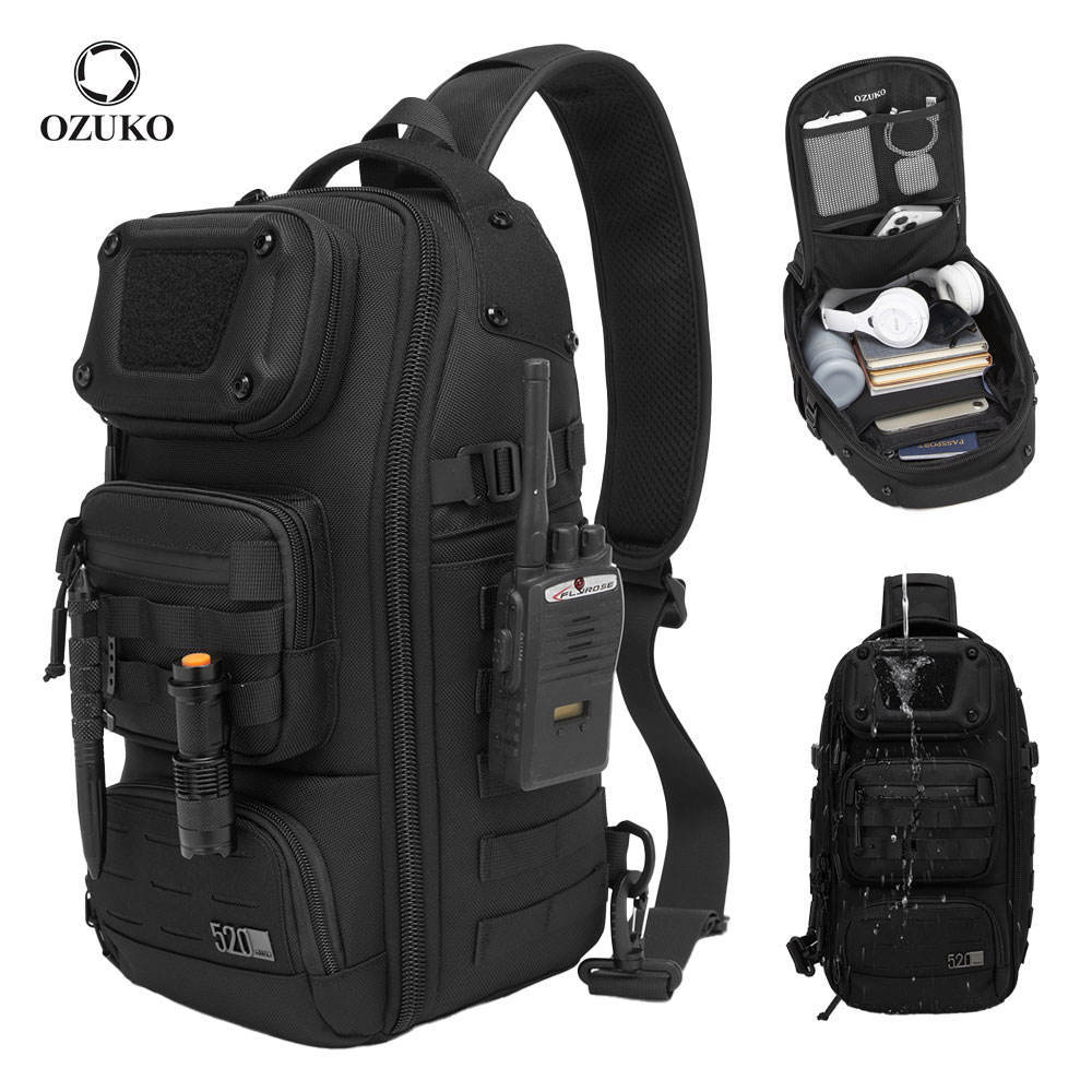 Jual OZUKO Armor Sling Bag #9912 - Tas Bahu Pria Anti Air Tactical ...