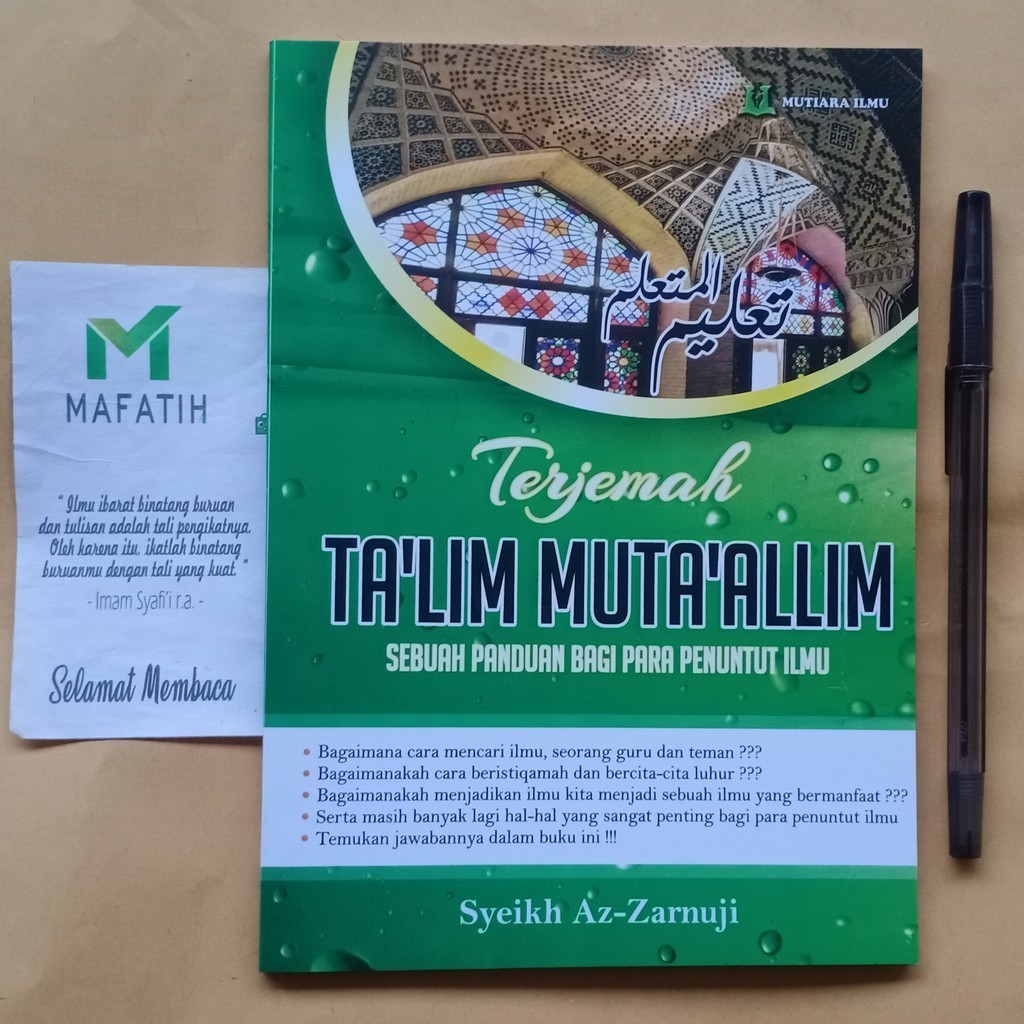 Jual SMG Buku Terjemah TA'LIM MUTA'ALLIM Mutiara Ilmu: Panduan Penuntut ...