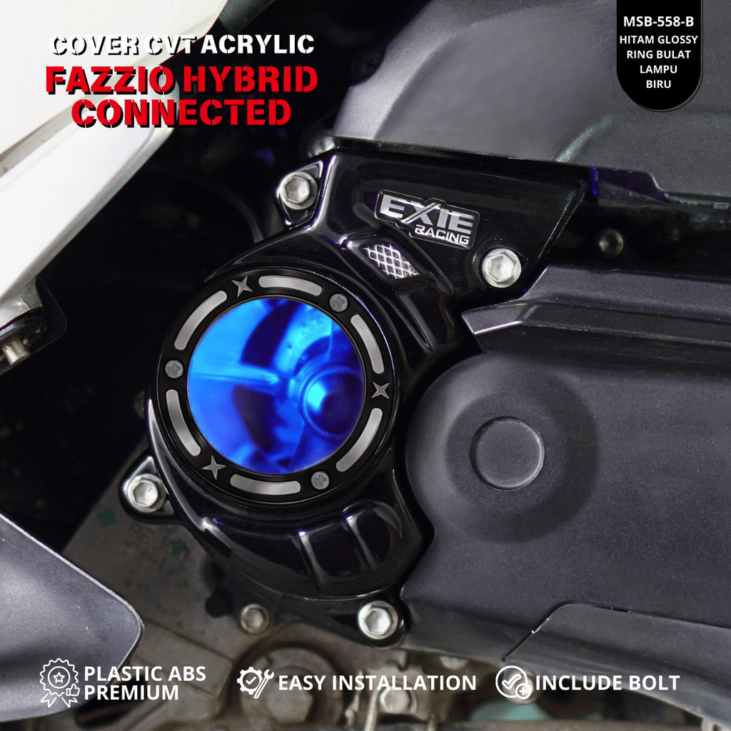 Jual Cover CVT Fazzio Hybrid Akrilik Penutup Cover CVT Variasi Exie Art ...