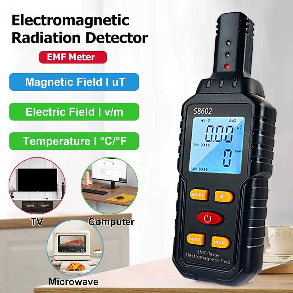 Jual OPIYUM Alat Deteksi Radiasi Elektromagnetik 3in1 EMF Detector ...