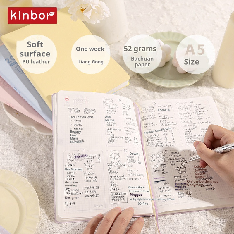 Jual Kinbor Back To School Notebook 2026 Agenda Planner Time Management ...