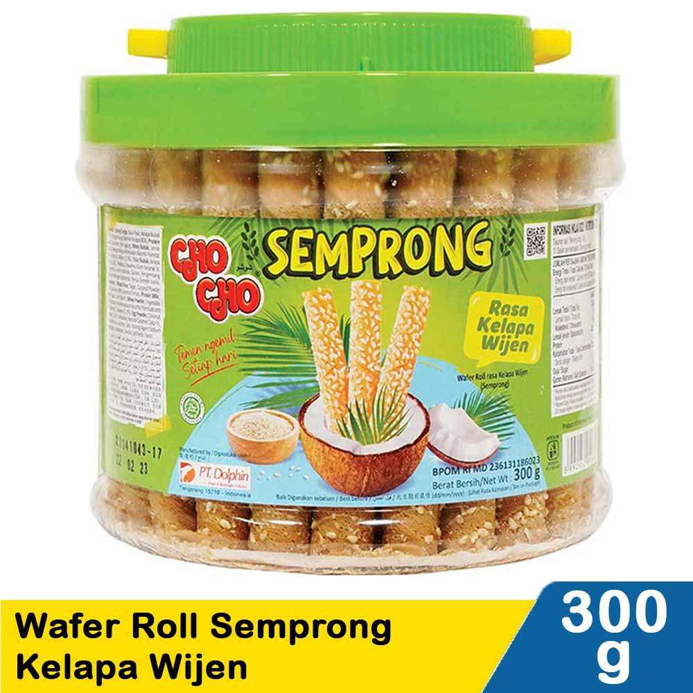 Jual CHO CHO WAFER ROLL SEMPRONG KELAPA WIJEN 300g | Shopee Indonesia