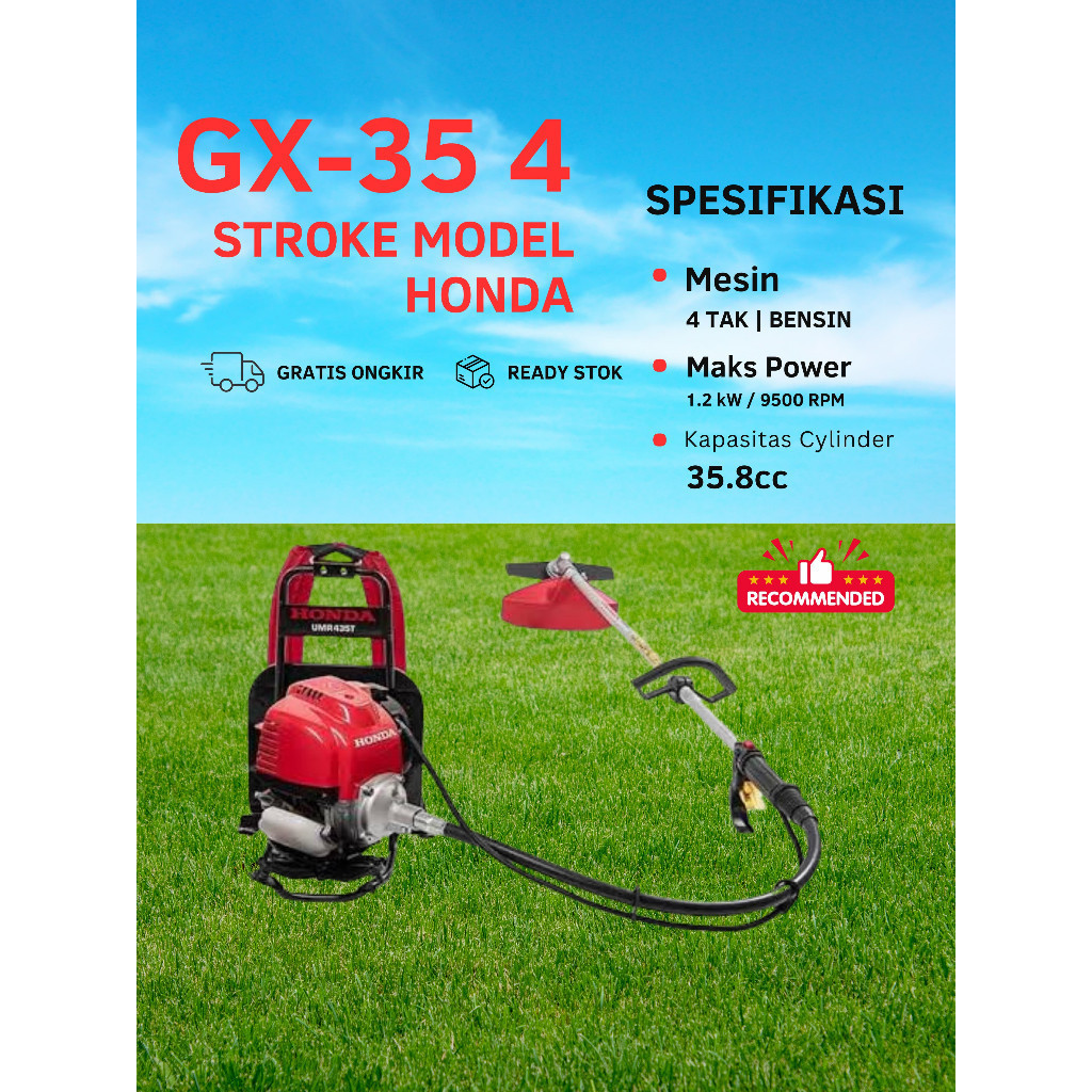 Jual Mesin Potong Rumput 4 Tak Itachi Fullset Lengkap fullset BGX435 ...