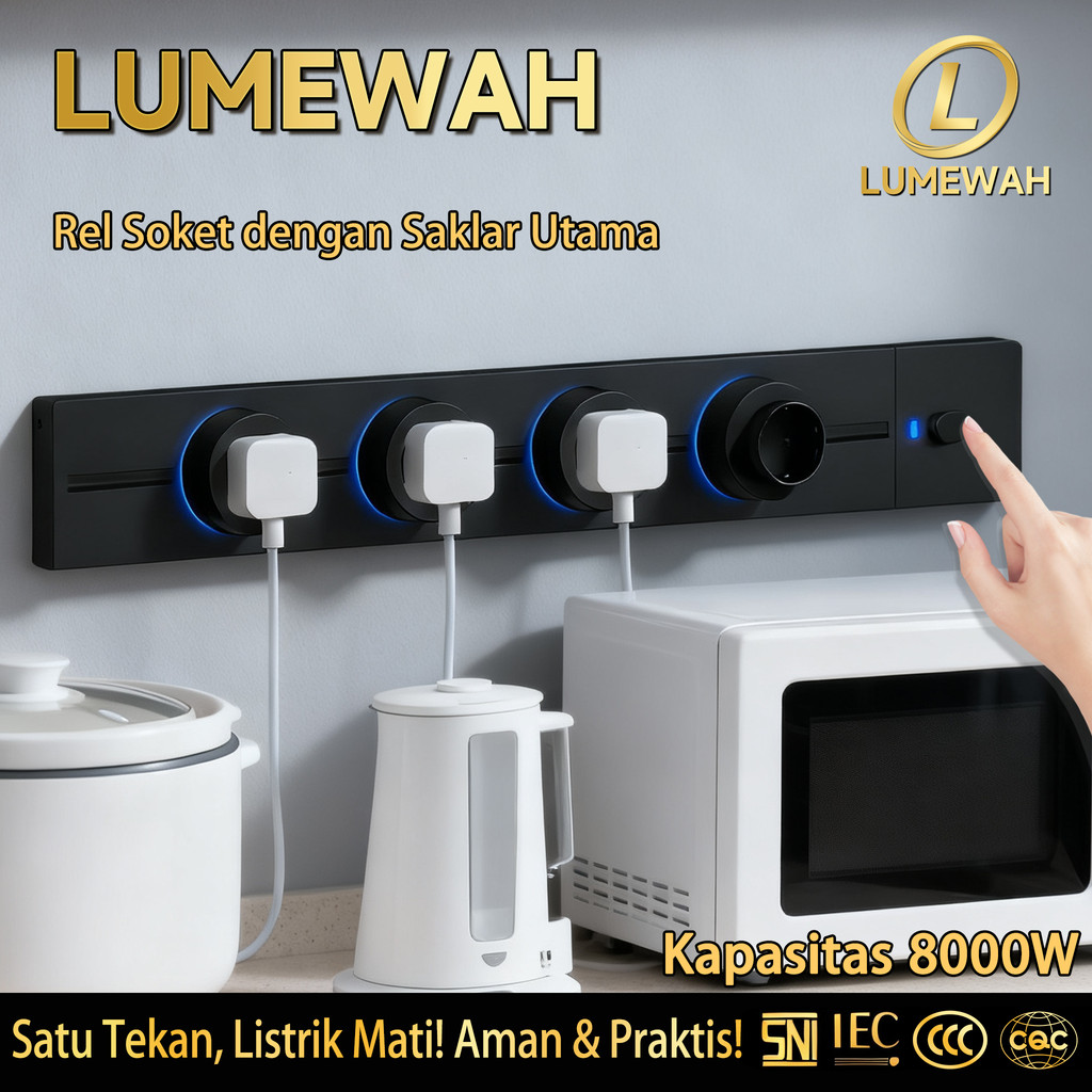 Jual Track Socket 40-60-80cm Hitam Rel Socket Socket Rel Geser Saklar ...
