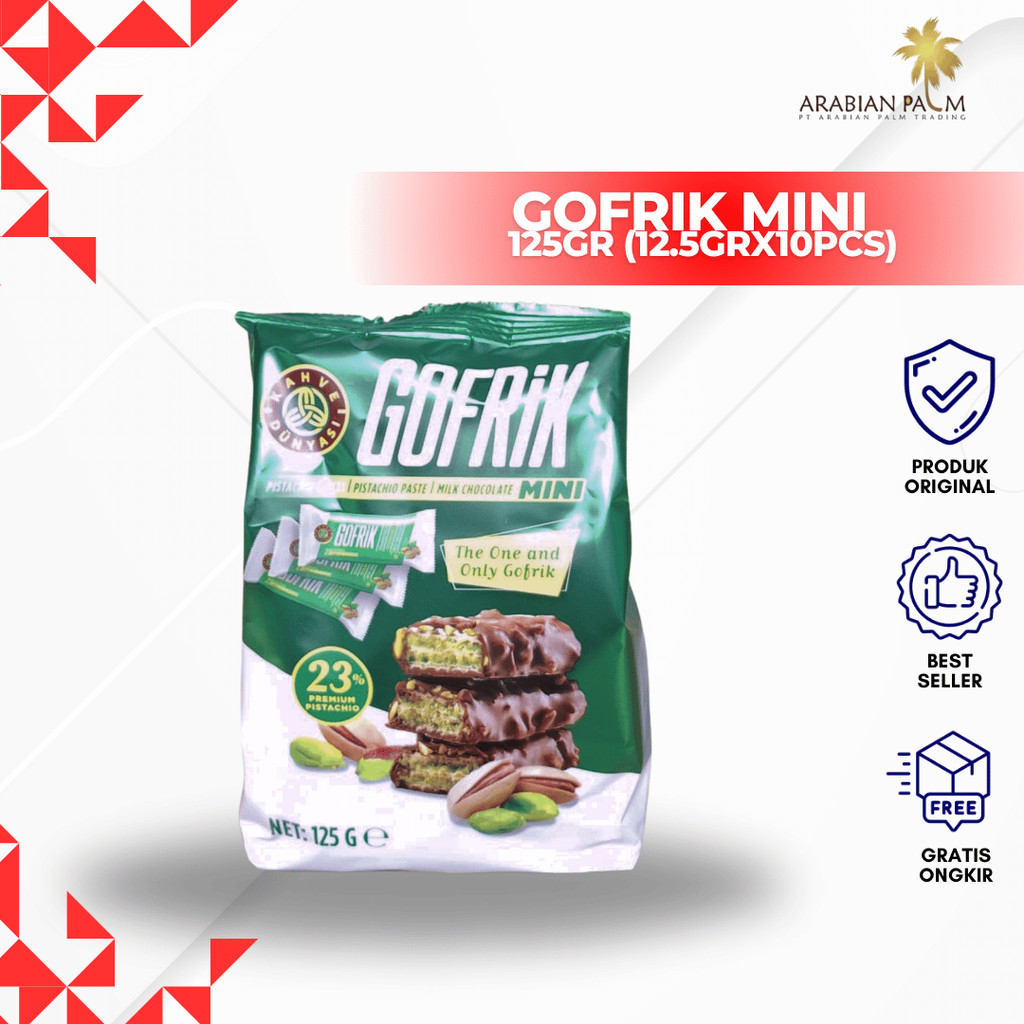 Jual GOFRIK MINI 125gr Wafer Cokelat Susu dengan Pasta & Potongan ...