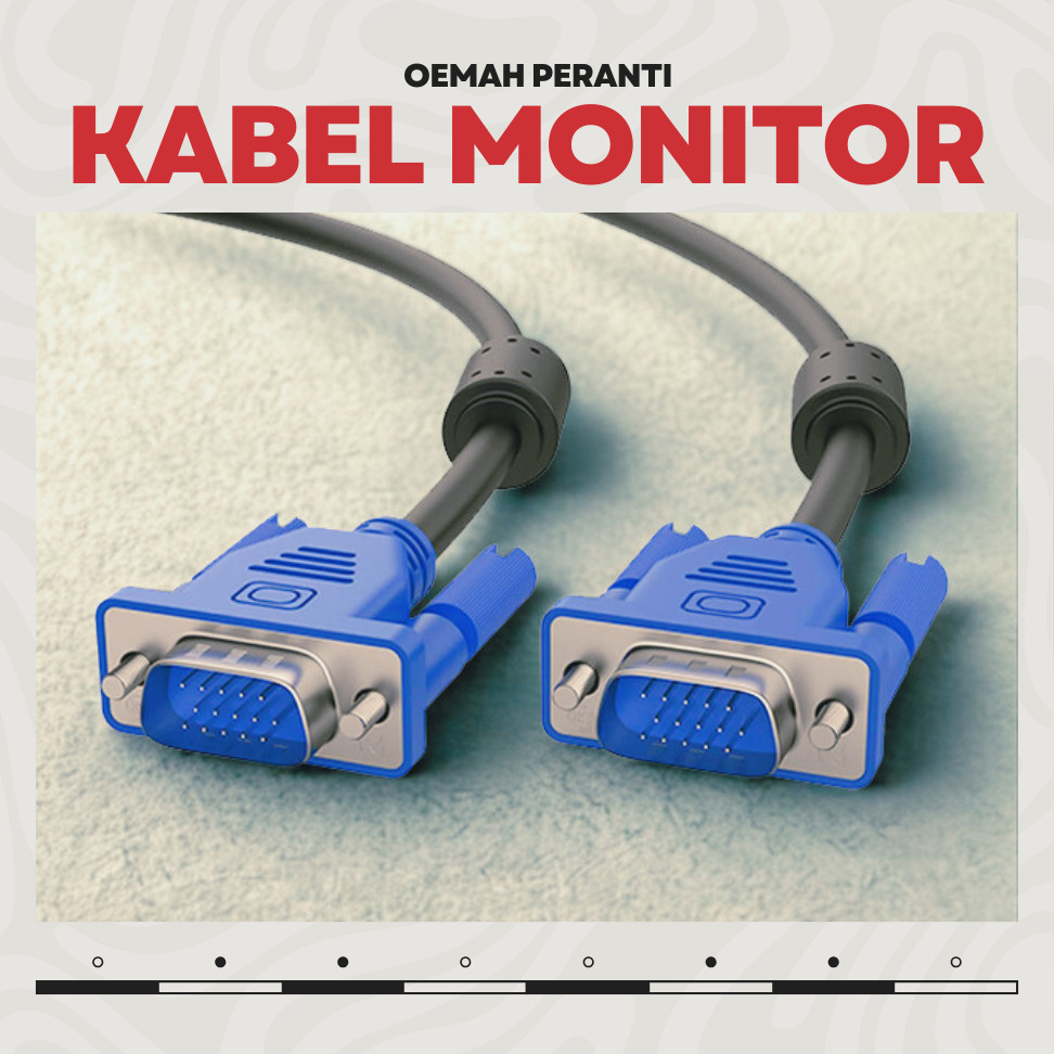 Jual Kabel VGA Monitor PC Proyektor High Quality Display Cable | Shopee ...