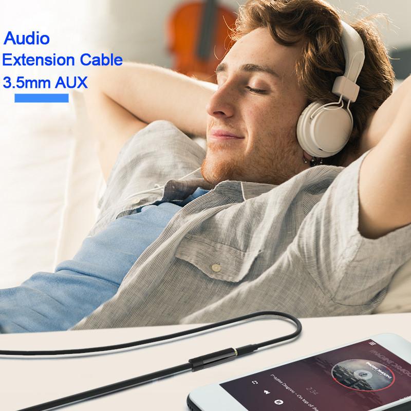 Jual 3.5mm Jack Aux Cable Audio Extension Cable For Headphones Speaker ...
