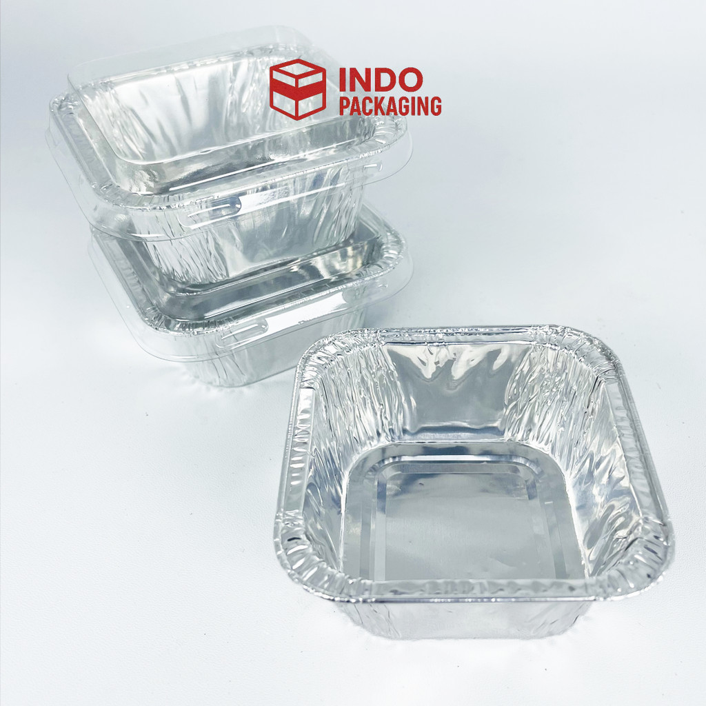 Jual INDO PACKAGING Alumunium Foil Tray Cup S75A Cup Tutup Pisah ...