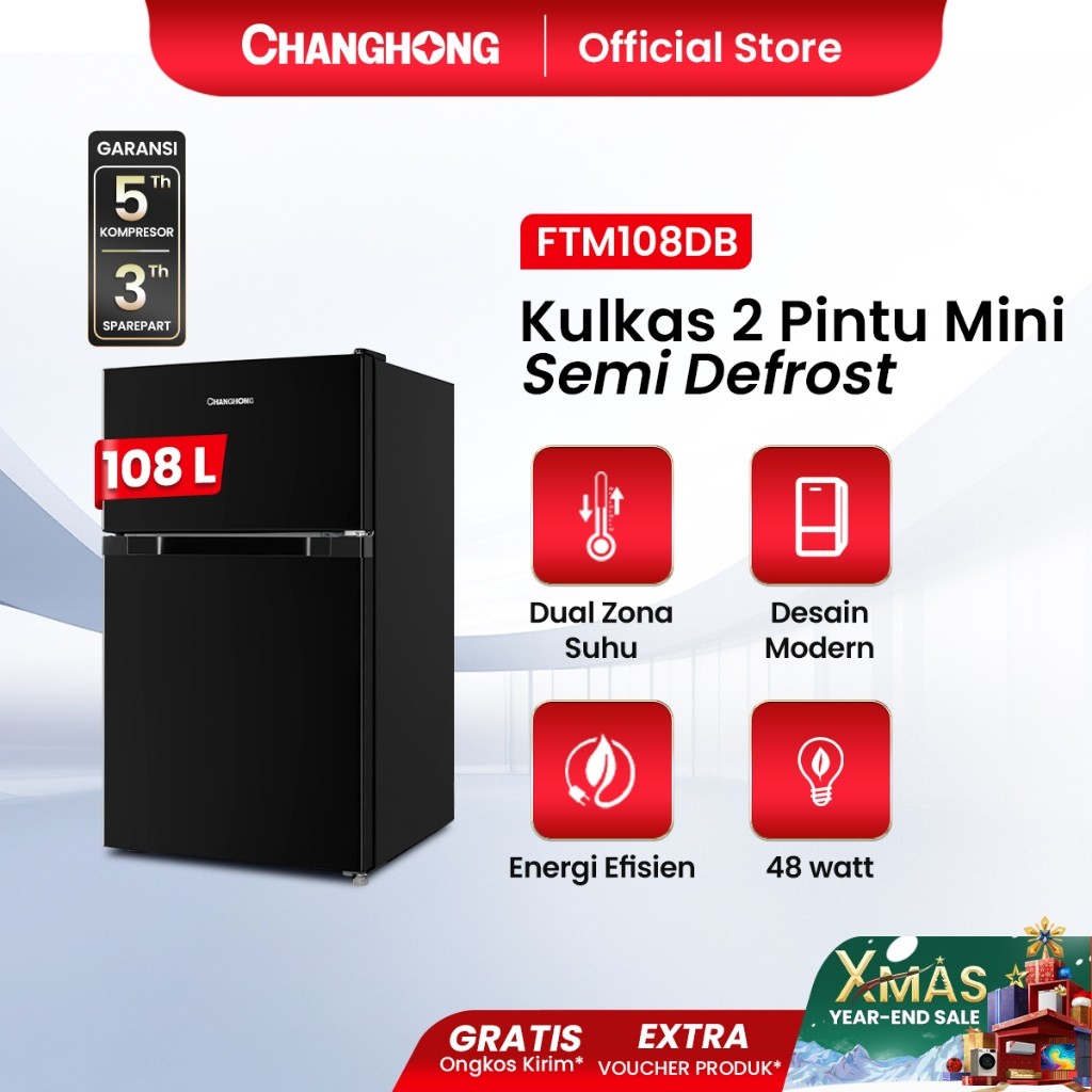 Jual NEW New Changhong Kulkas 2 pintu Mini (Refrigerator) Lemari Es ...