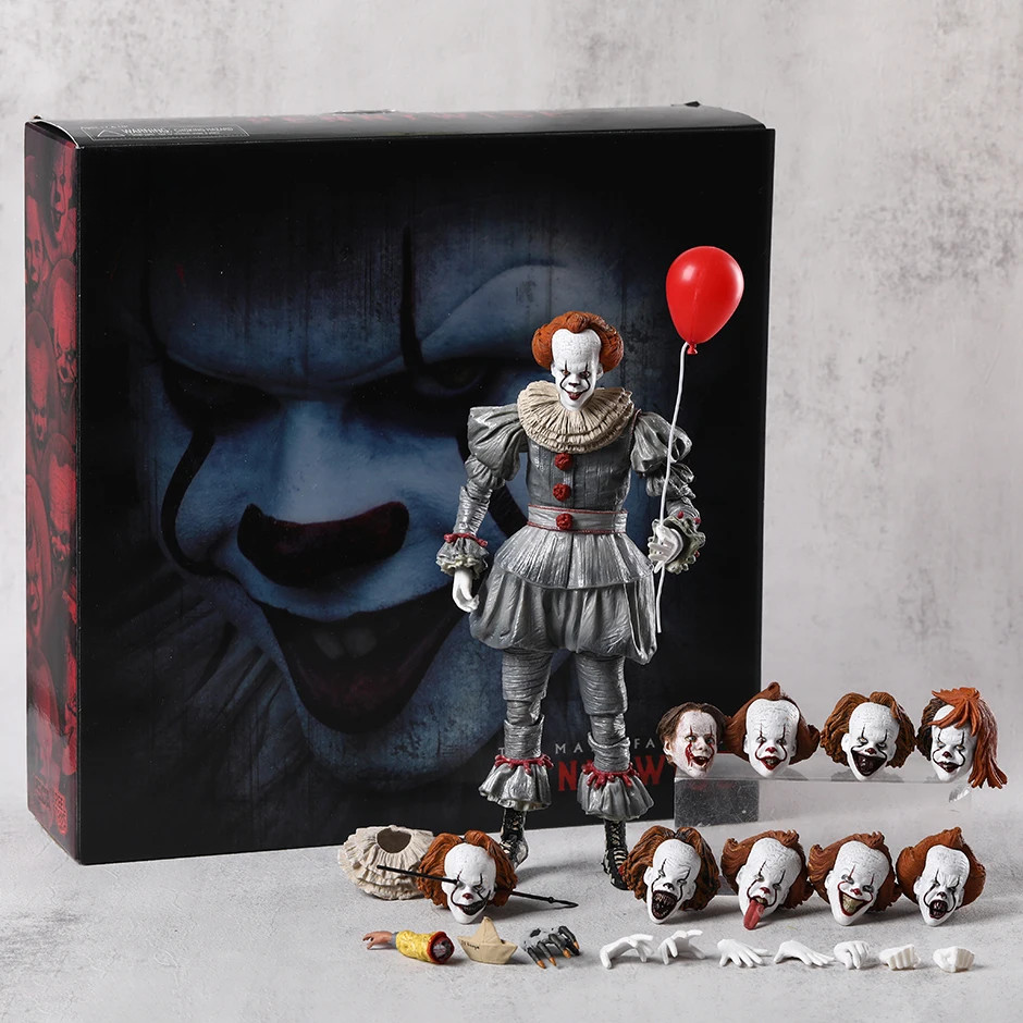 Jual NECA Horror Movie Many Faces Of Clown Action Figure PVC Collection ...