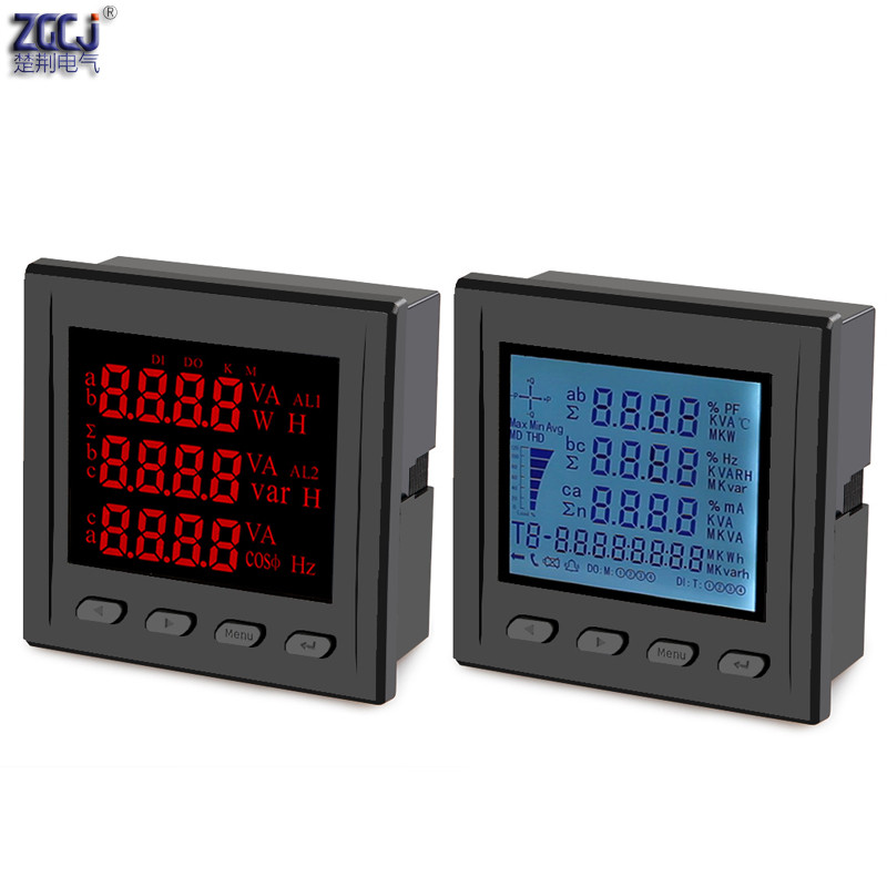 Jual Factory outlet digital electricity panel meter ampere voltage watt ...