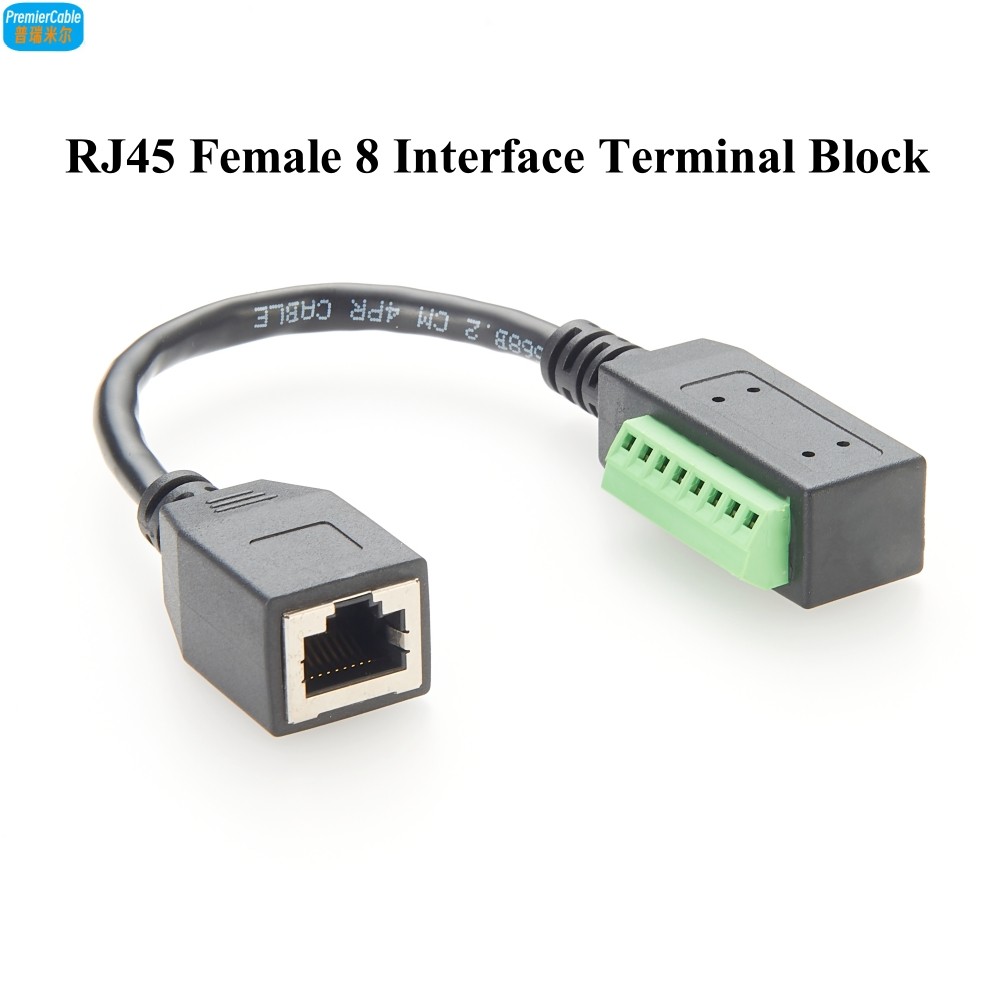 Jual RJ45 Female to Solderless Terminal Block Cable RJ45 to Screw ...